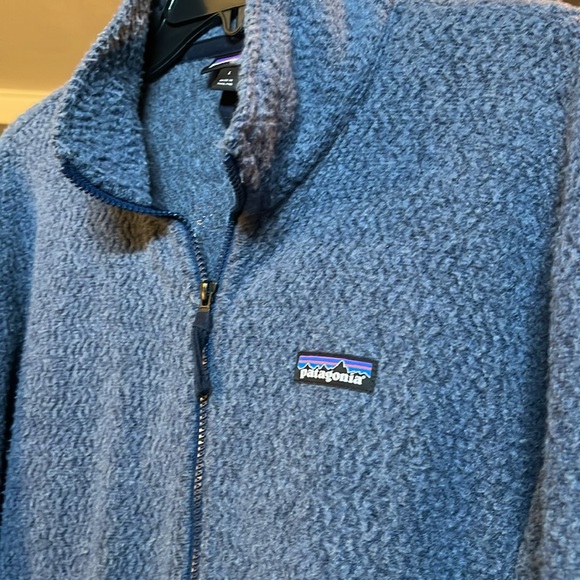 Patagonia | Jackets & Coats | Patagonia Blue Teddy Jacket Plush Fleece ...